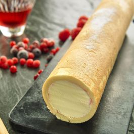 Cooldelight Raspberry Ripple Ice Cream Sponge Rolls