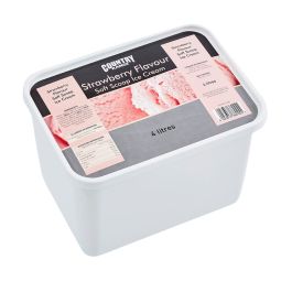 Country Range Strawberry Flavour Soft Scoop Ice Cream