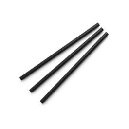BioZolve Compostable 6mm Black Cocktail Straws